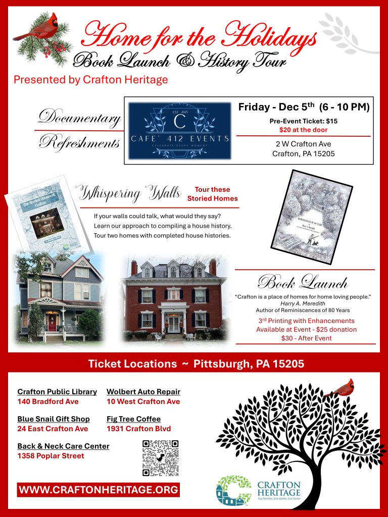 Home for the Holidays – Book Launch and History Tour | West Hills Gazette