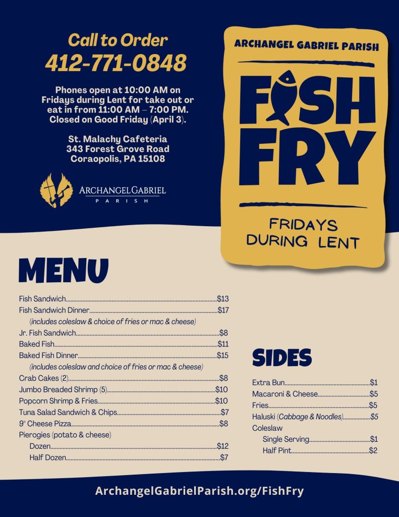 Archangel Gabriel Parish Fish Fry | West Hills Gazette